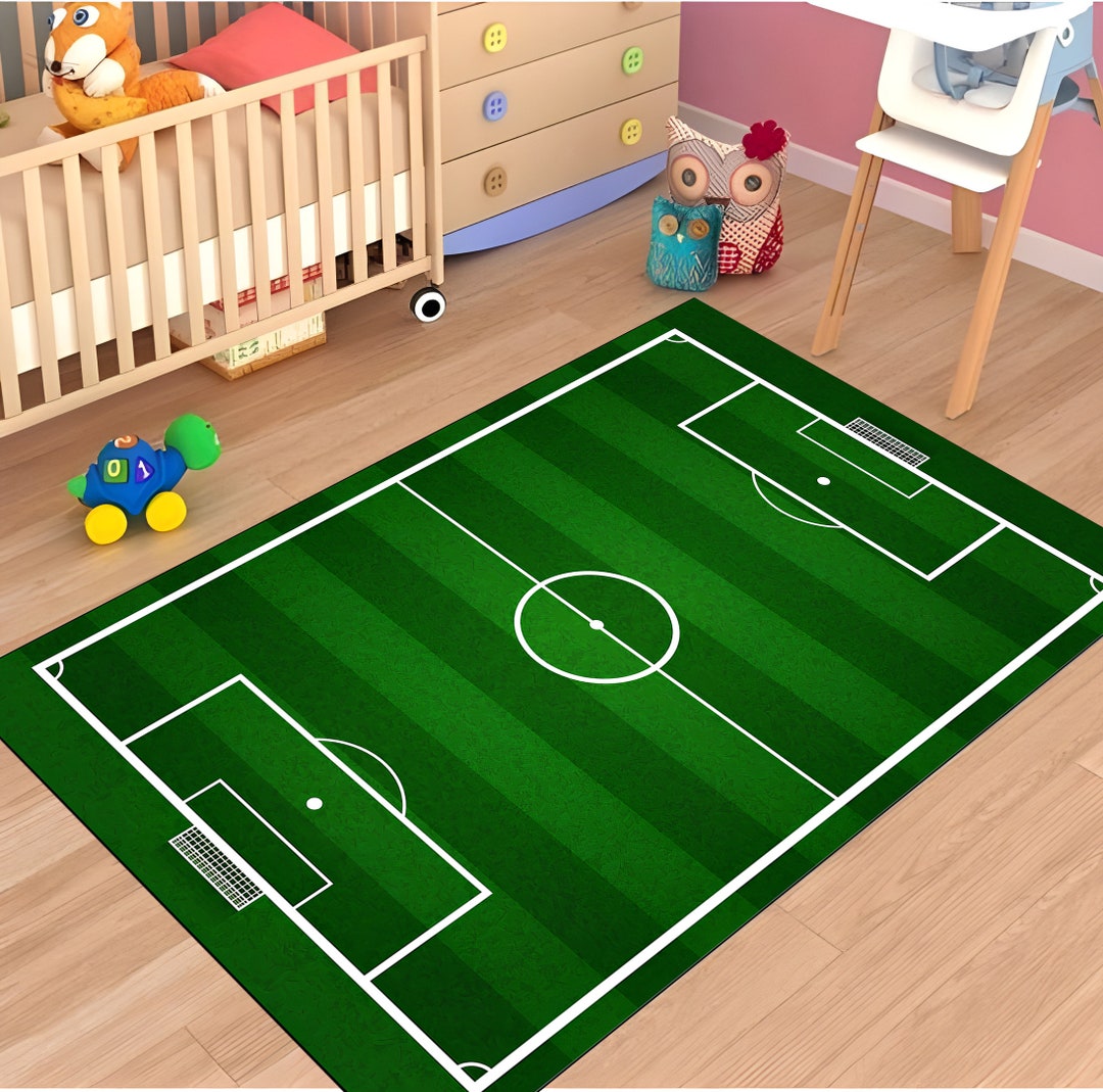 Football Field Rug,soccer Rug,football Rug,sports Rug,rug for Football ...