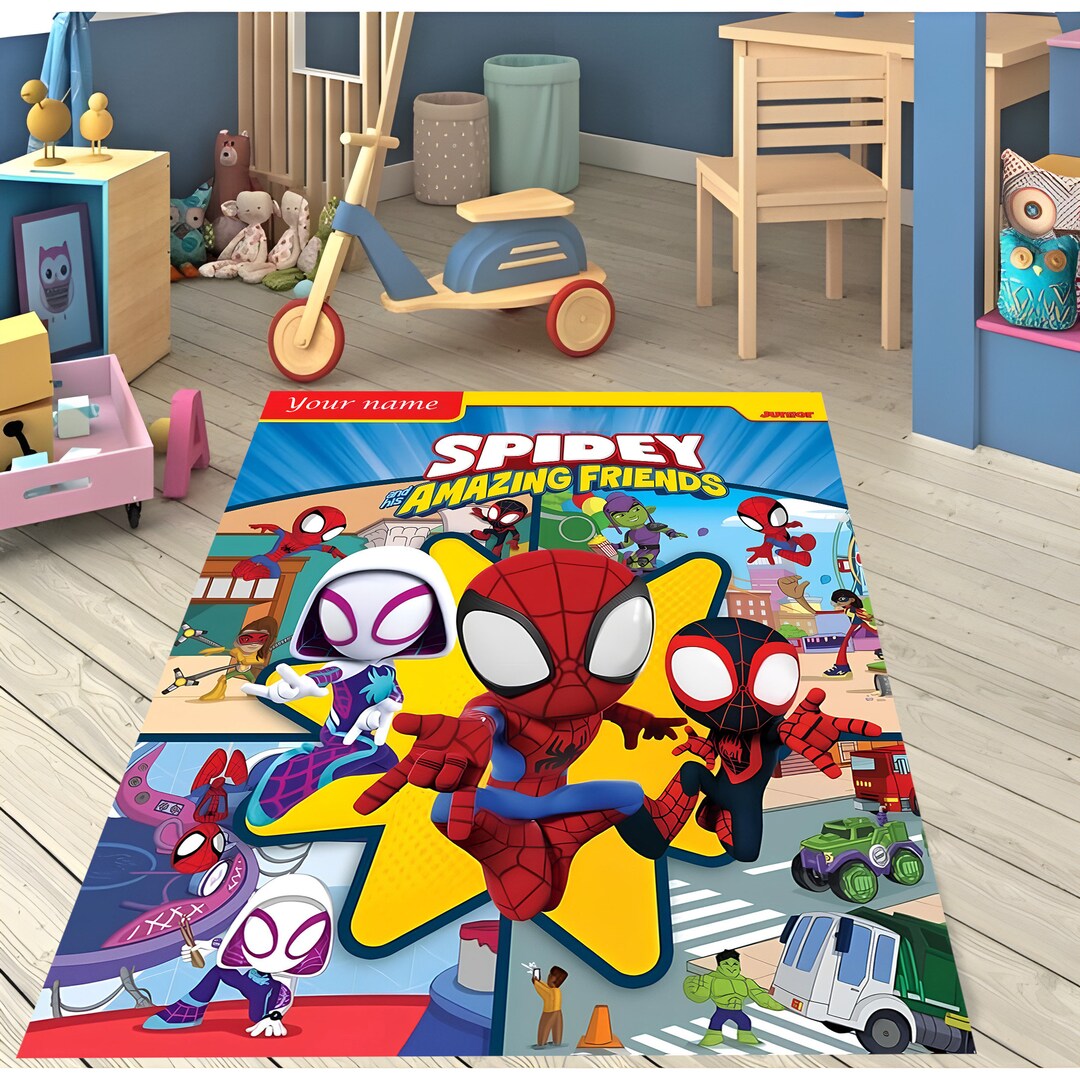 Spiderman Rug,spidey and Amazing Friends,ghost Spider Rug,superheros ...