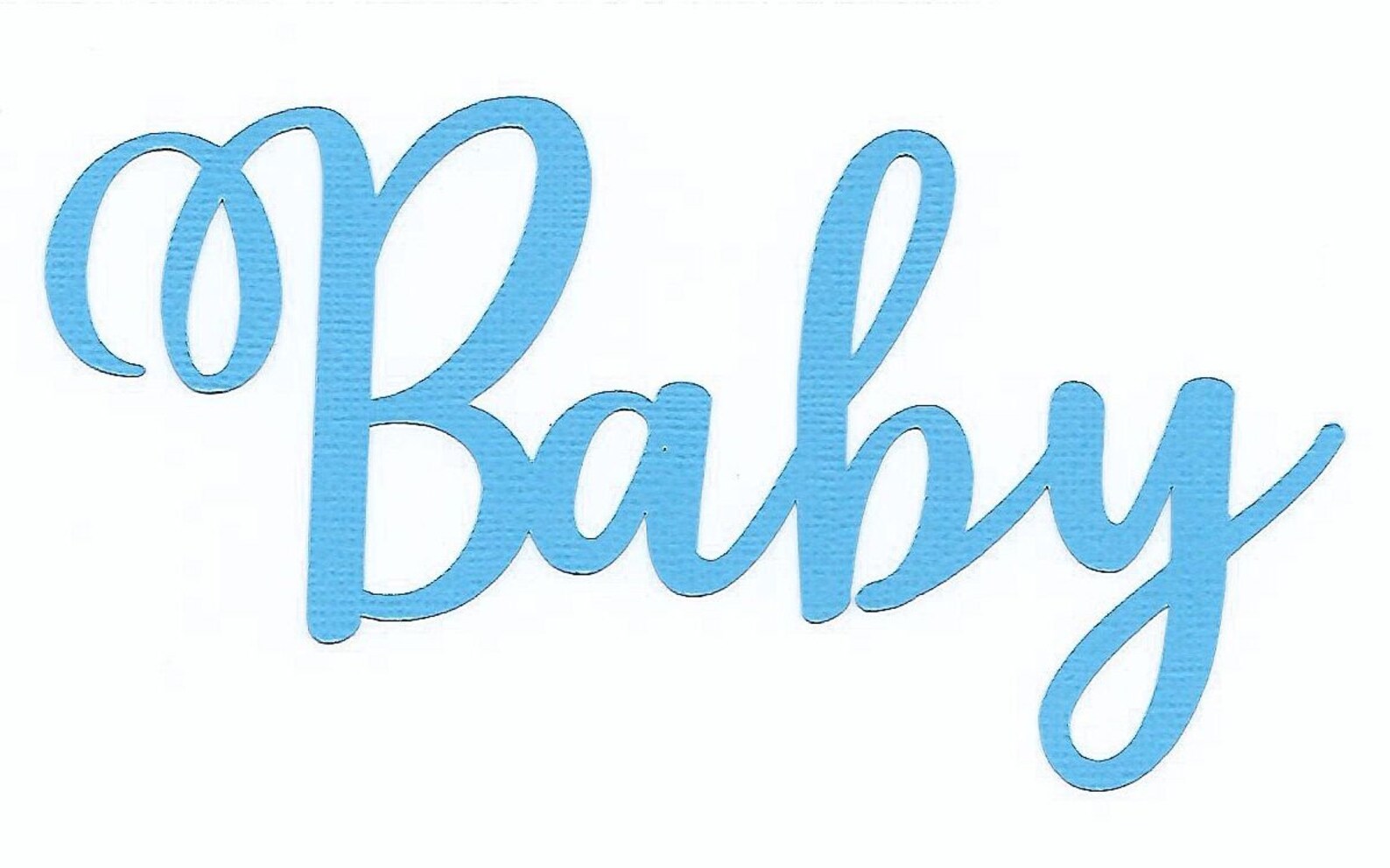 Die-cut Word baby Blue, for Scrapbooking, Cardmaking, Babyshower ...