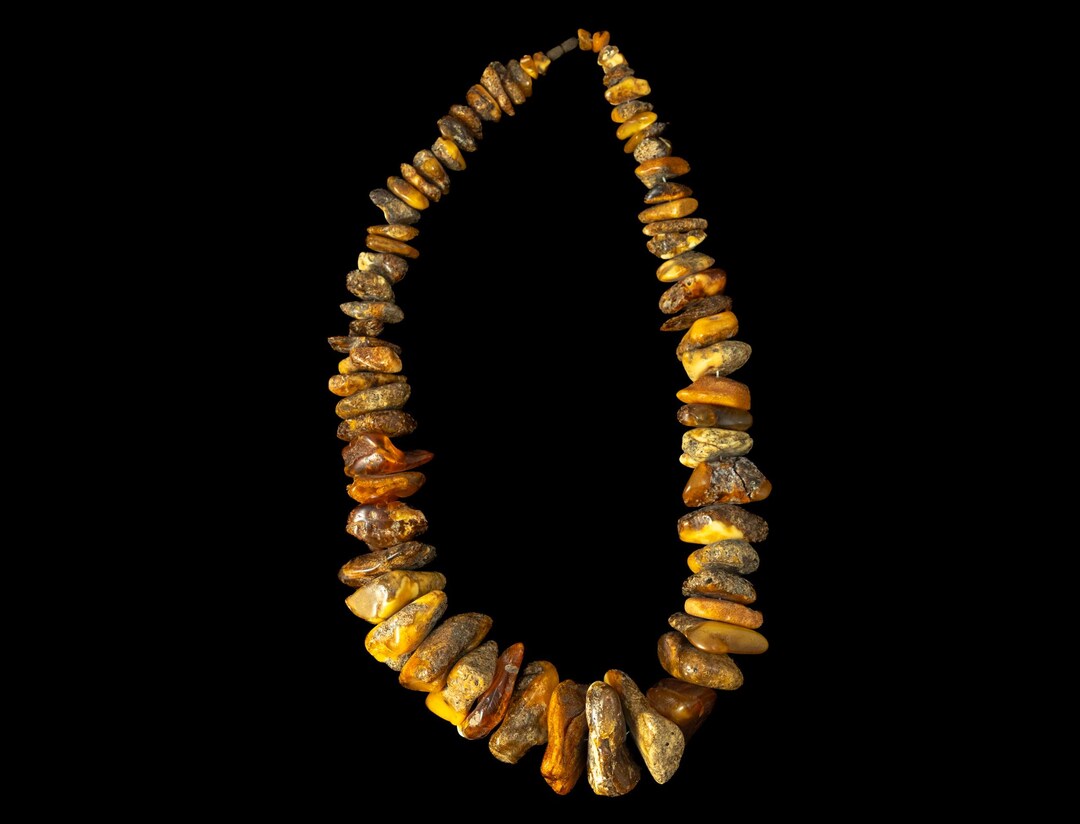 Genuine Natural Amber Chunk Necklace Unique, Raw Amber Jewellery for ...