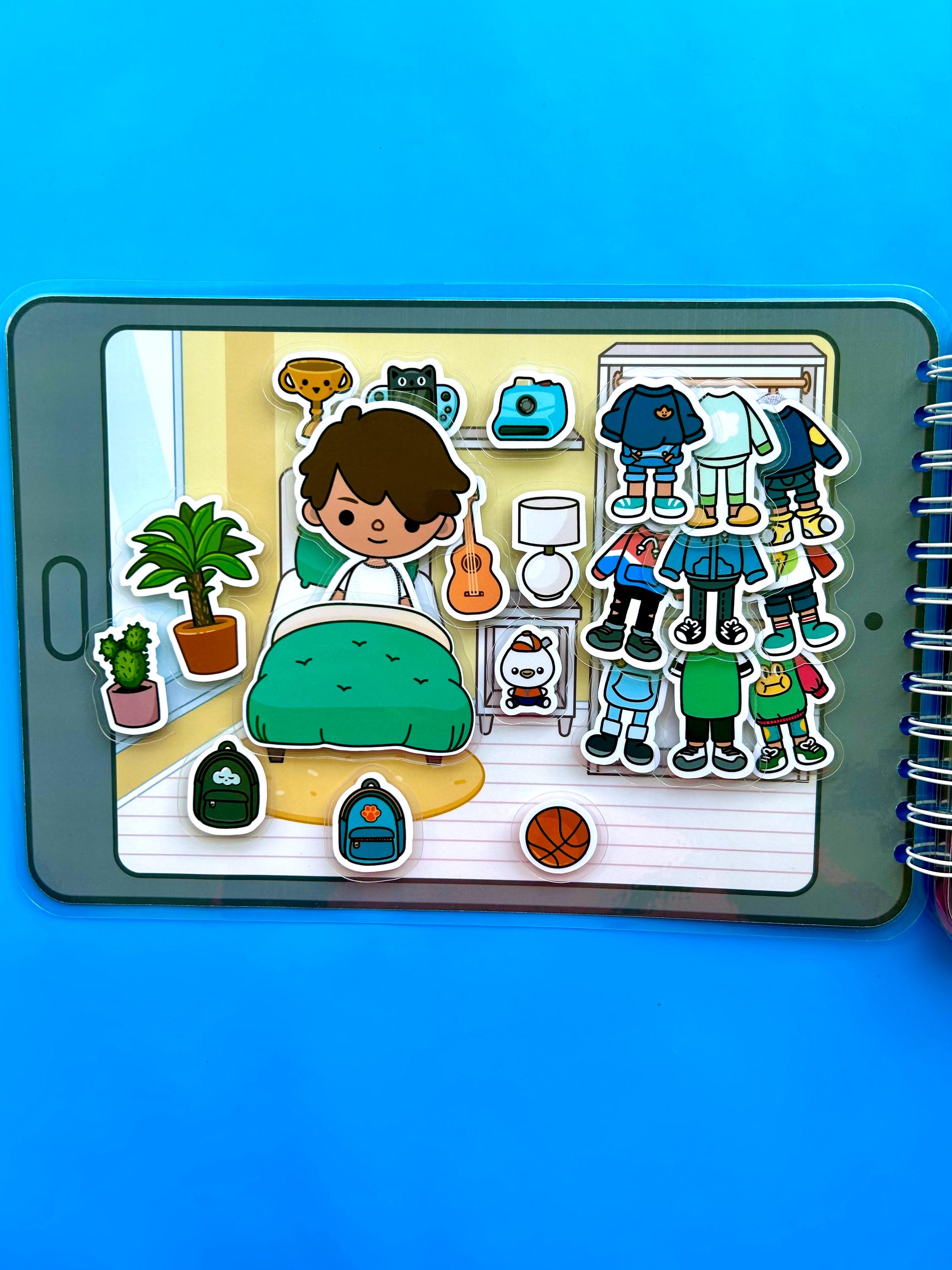 Toca Boca Kids Busy Book: House Adventures With Girl, Boy, Cat Dog - Etsy