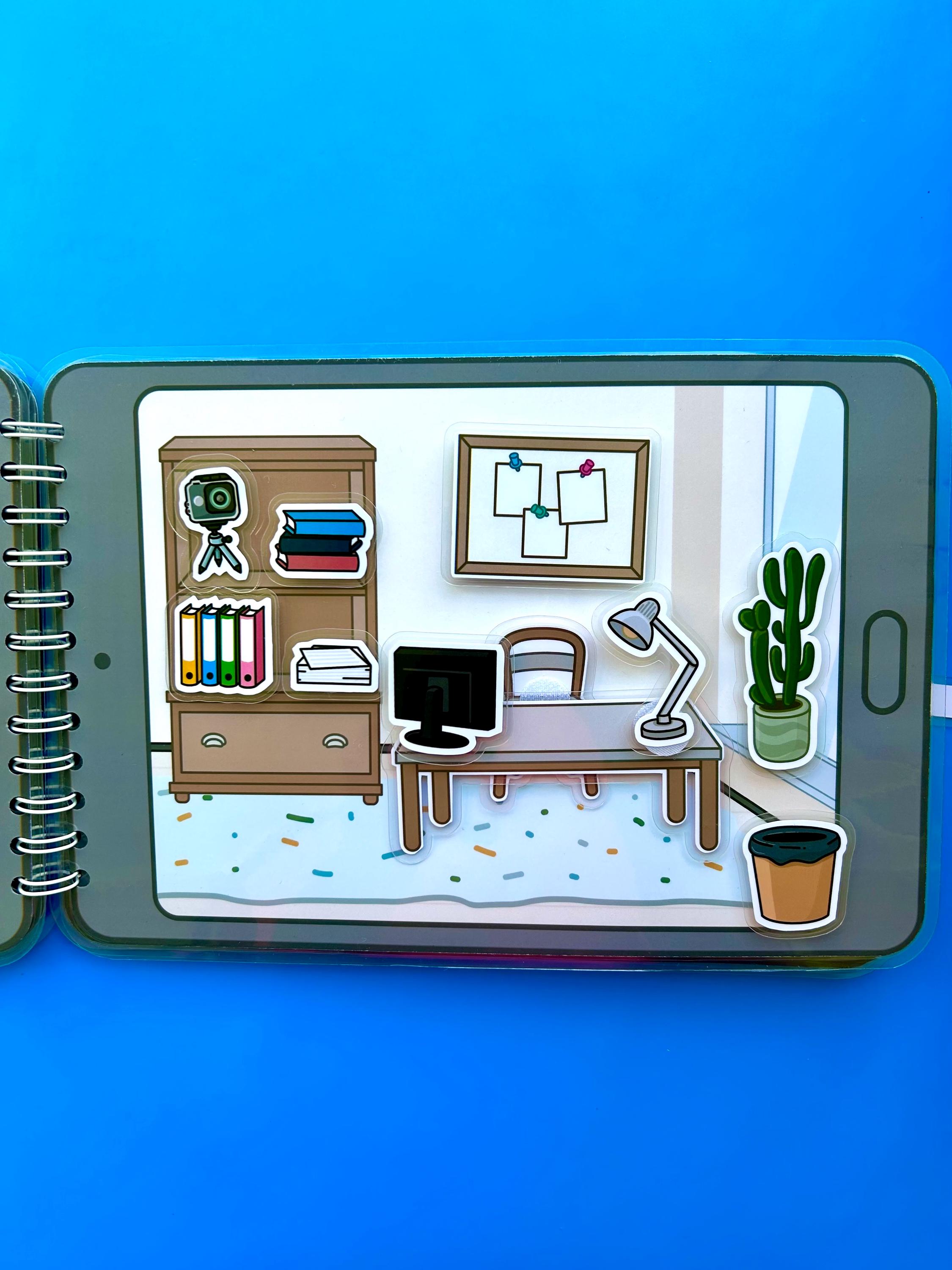 Toca Boca Kids Busy Book: House Adventures With Girl, Boy, Cat Dog - Etsy
