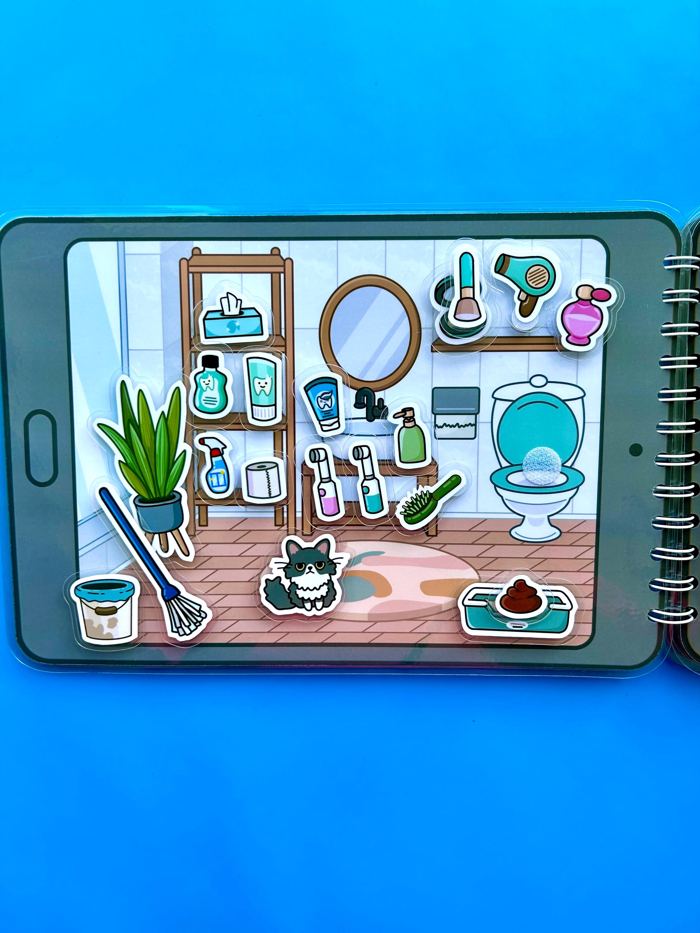 Toca Boca Kids Busy Book: House Adventures With Girl, Boy, Cat Dog - Etsy