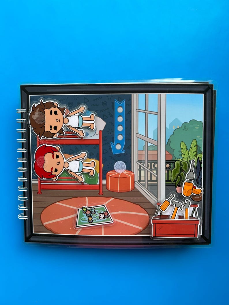 Kids Busy Book on Velcro, Toca Boca Best Friends House. 3 Toca Boca ...