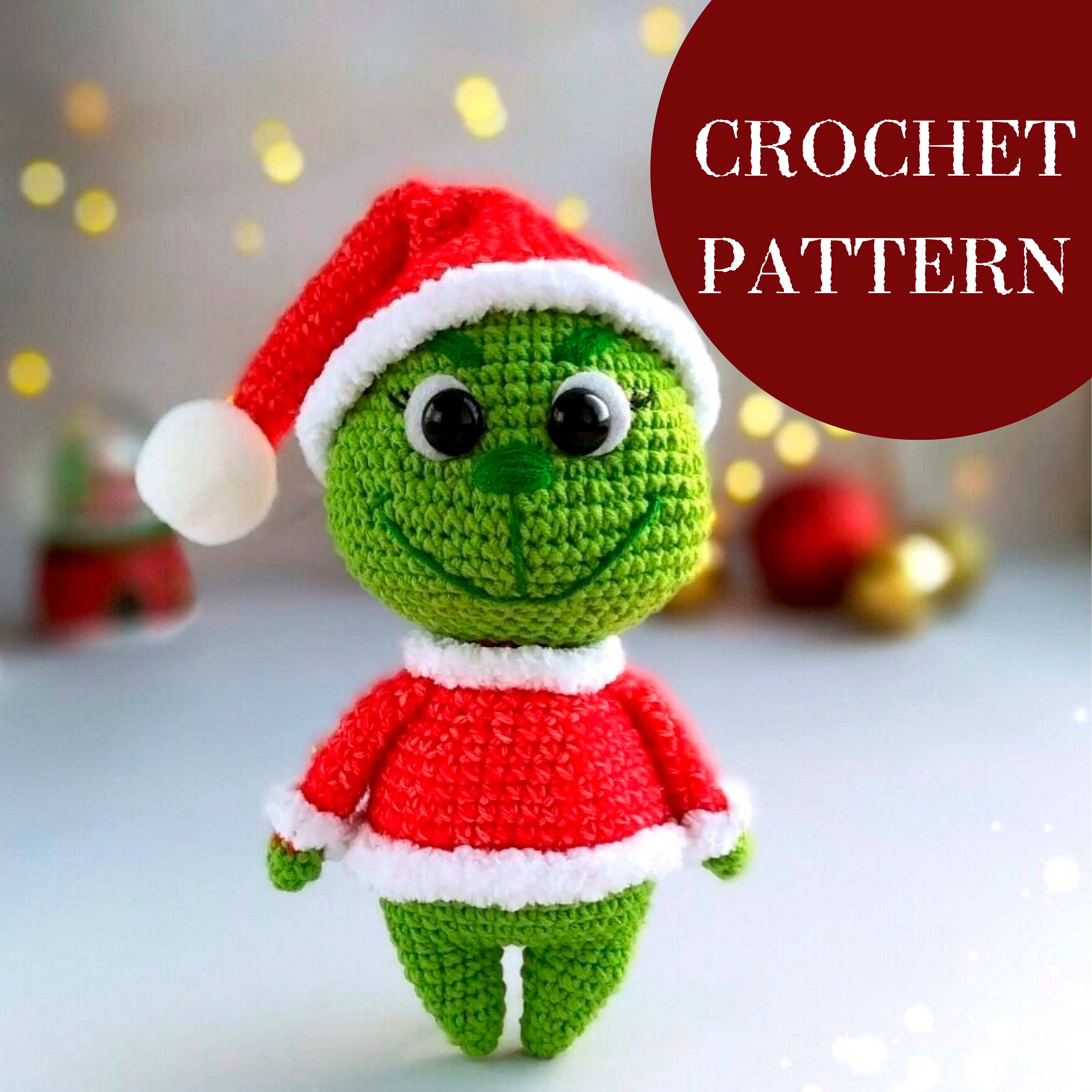 Grinch Inspired Amigurumi Crochet Pattern Instant Download - Etsy