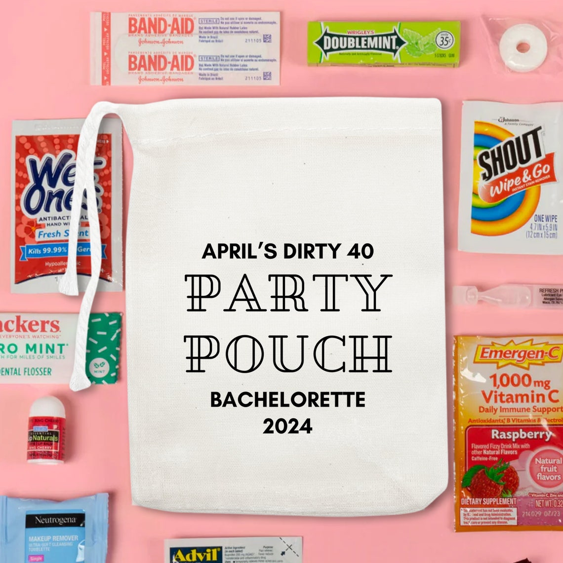 Party Pouch Birthday Bachelorette Favors Dirty 30th 40th 50th 60th 70th ...