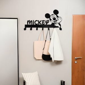 Personalized Metal Key Holder: Wall Mounted Coat & Key Rack - Etsy