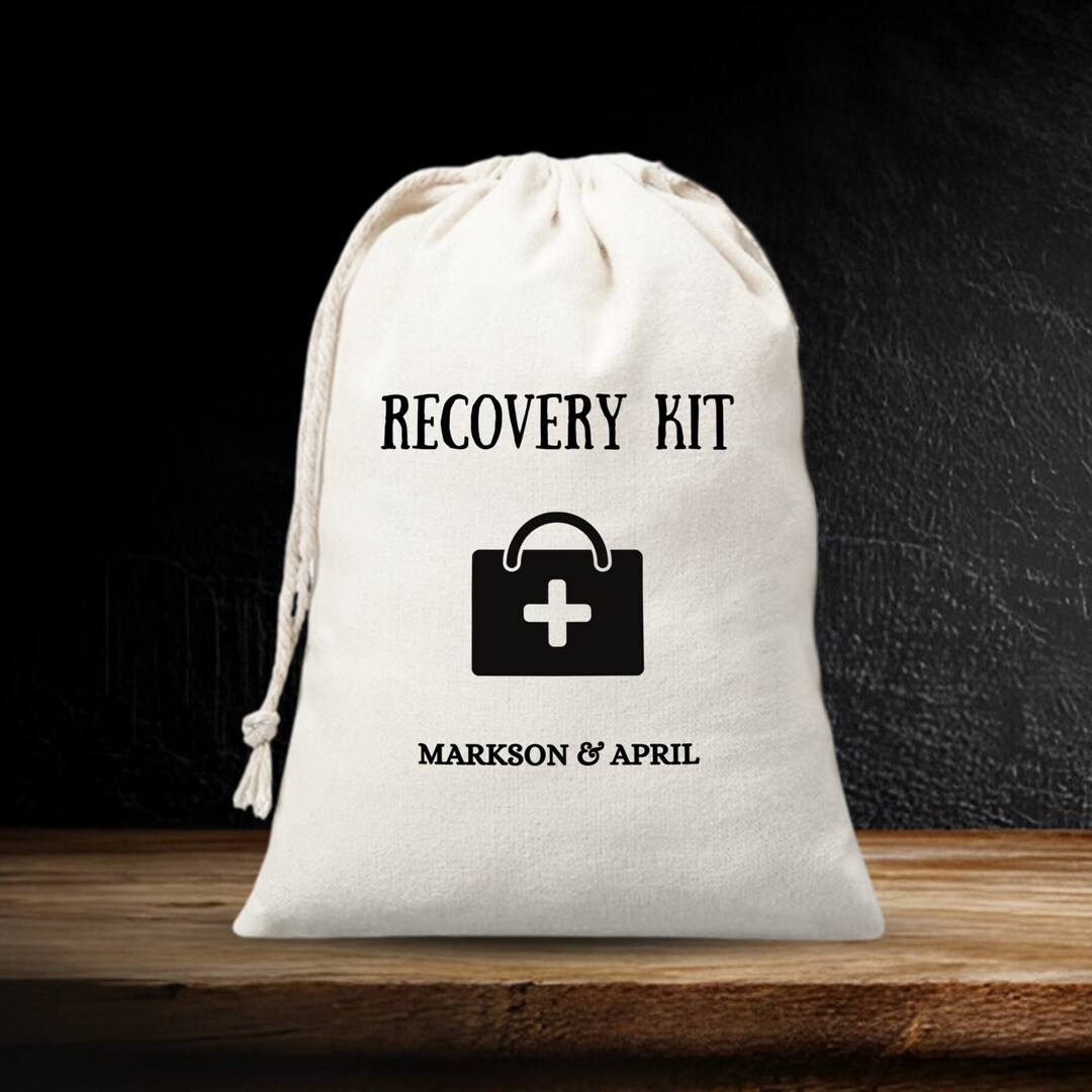 Recovery Kit Bags - Bachelorette Party Favors - Wedding Welcome ...