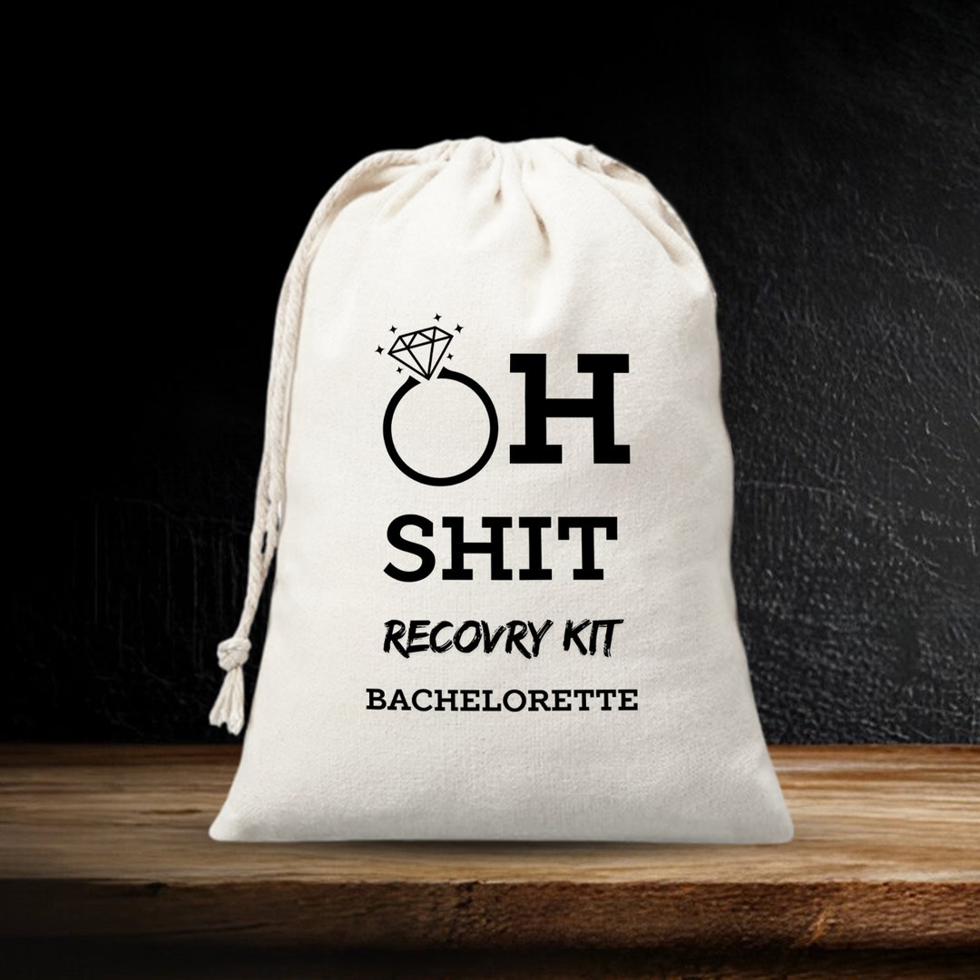 Oh Shit Recovery Kit Favor Bag, Wedding Welcome Bag, Engagement Party ...