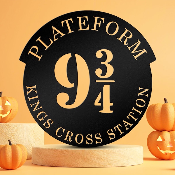 Platform 9 3 4 Sign - Etsy