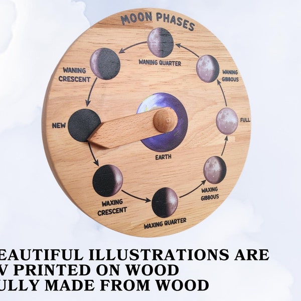 Wooden Moon Phase Kids - Etsy