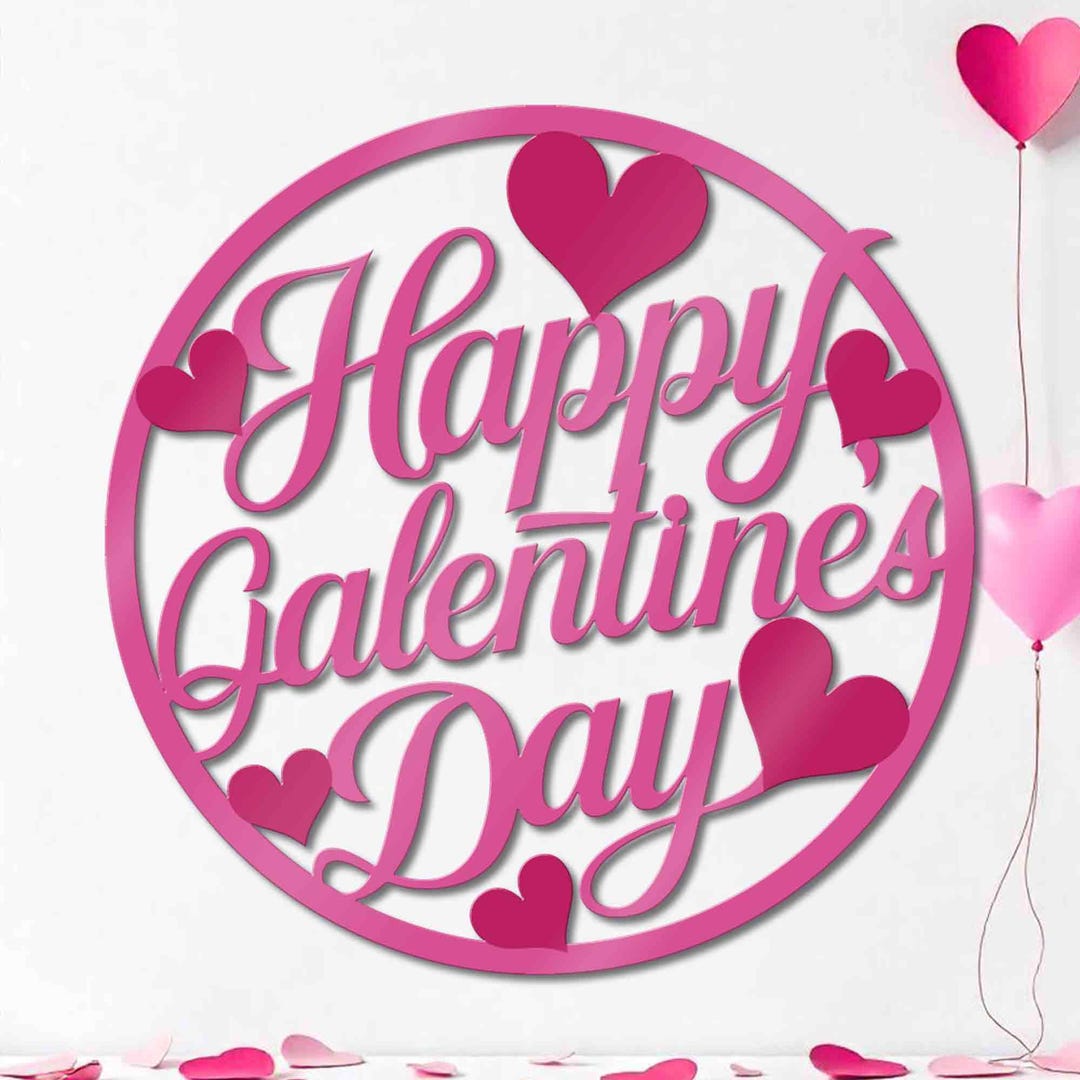 Galentine's Day Wall Decor Sign Girls Night Party Metal Decor Girlish ...