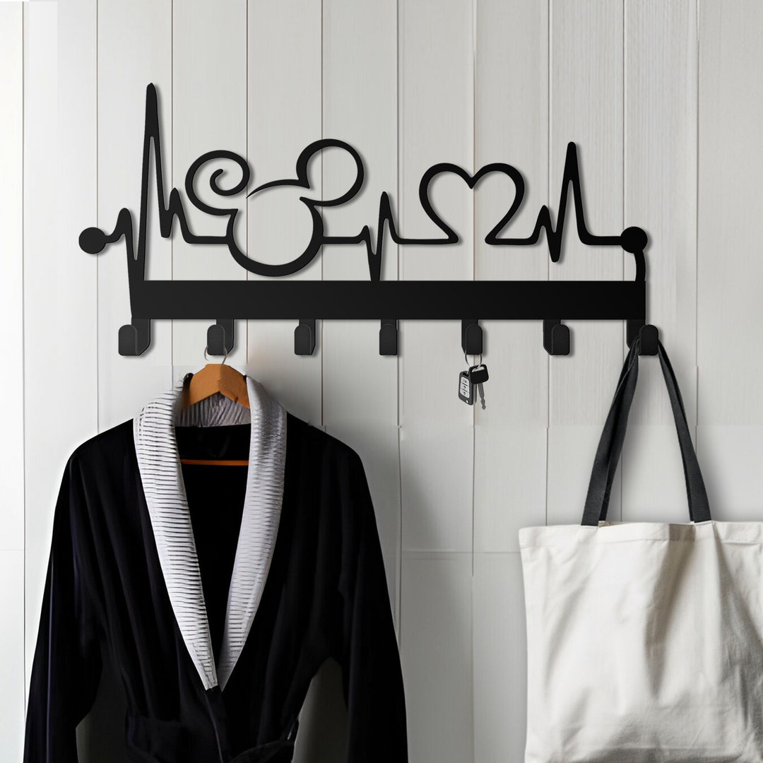 Disney Mickey Lifeline Entryway Key Holder Hook - Disney World Key Hook ...