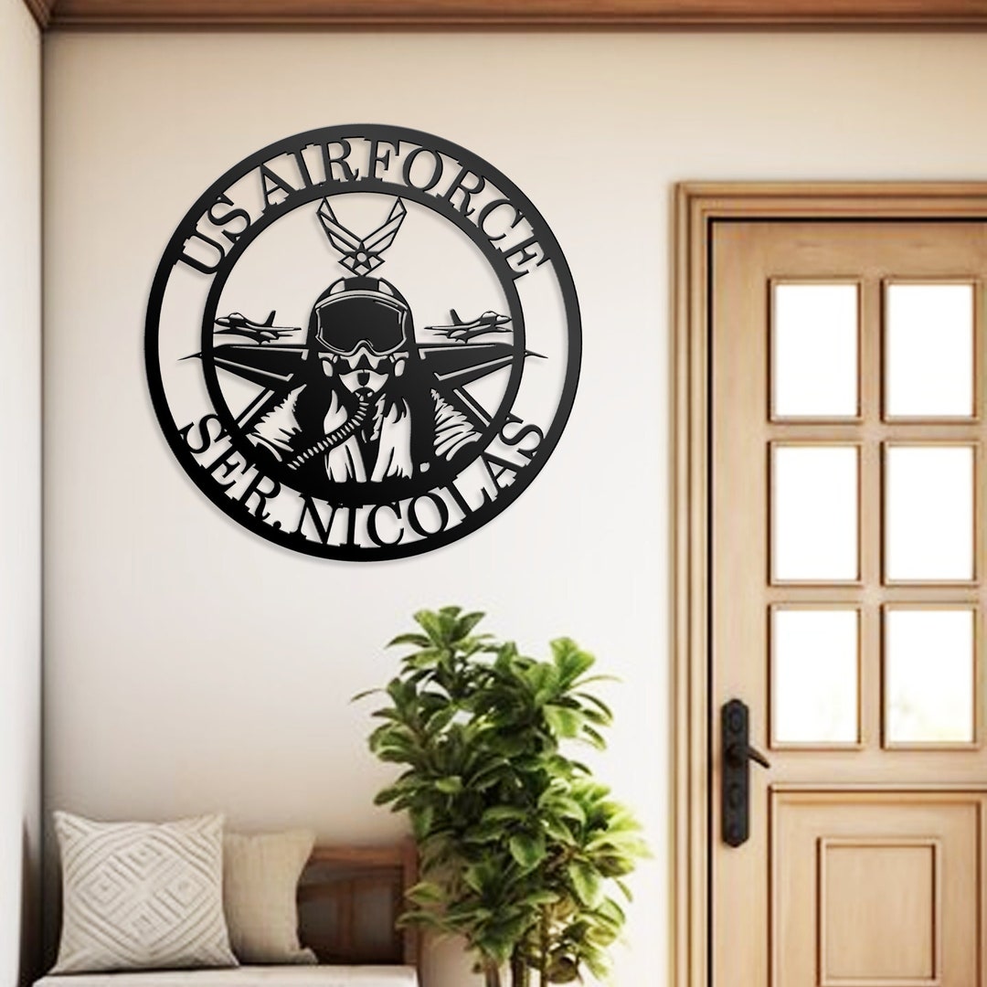 Custom US Air Force Metal Wall Art - Army Metal Sign - Air Force ...