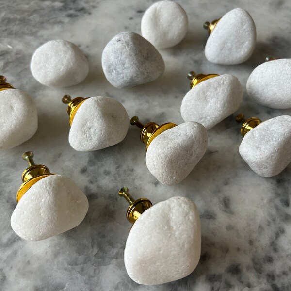 Marble Knobs - Etsy