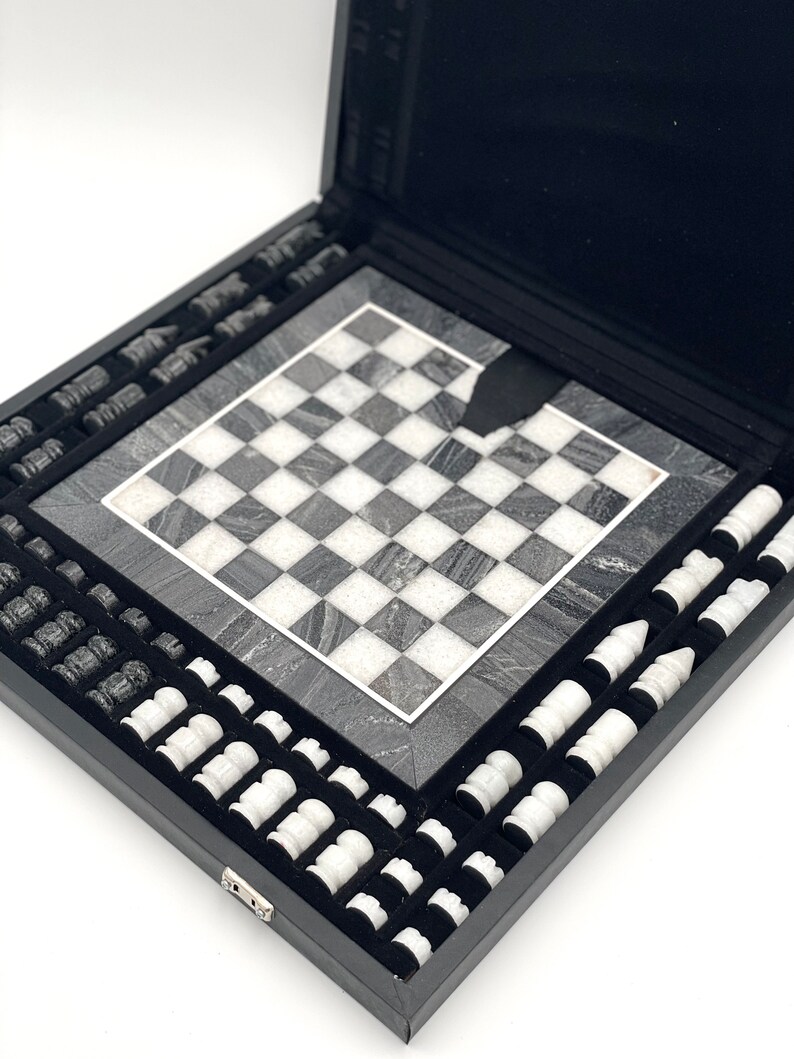 Marble Chess/checkers Board - Etsy