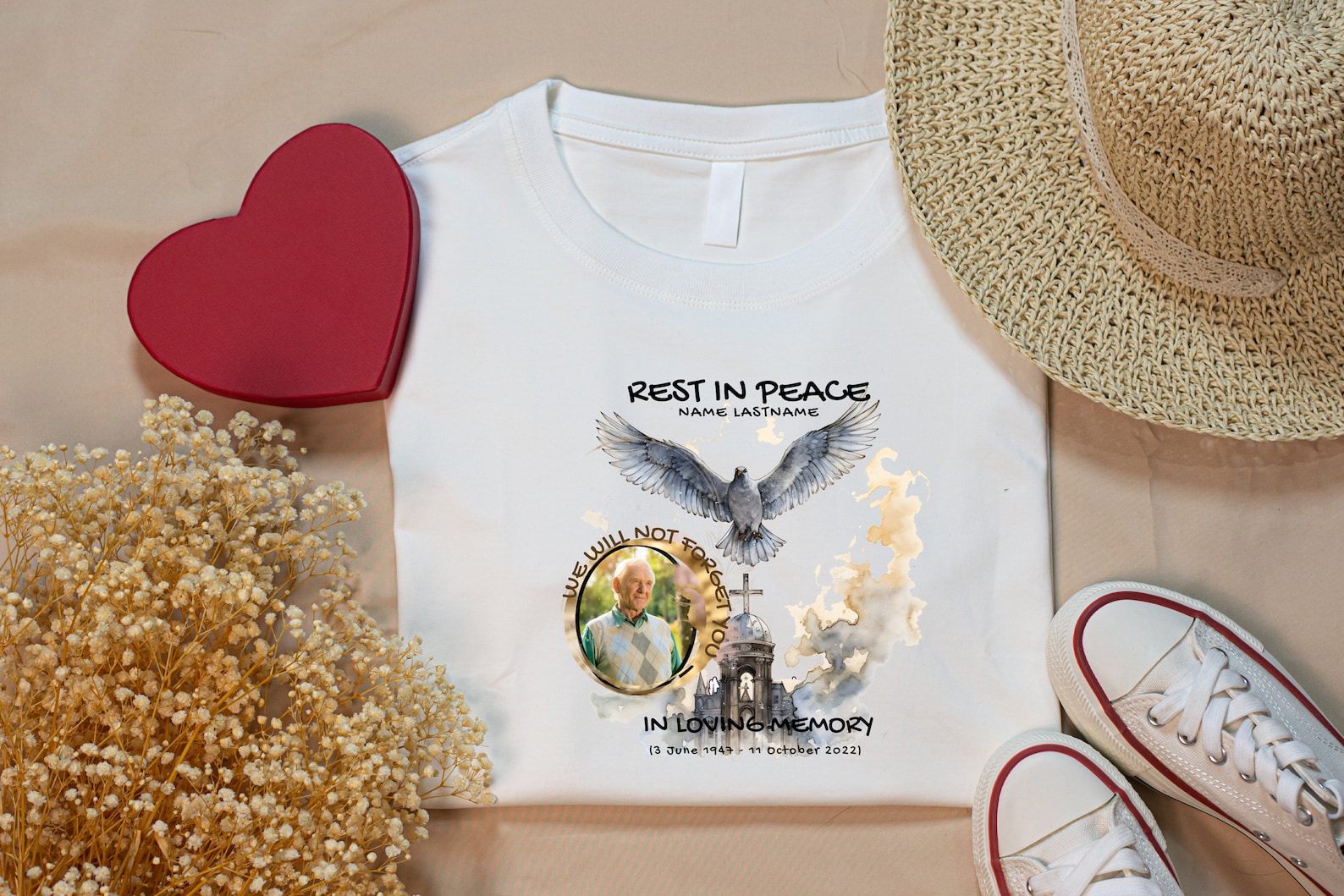 Custom Shirt, in Loving Memory, Custom Photo Shirt, Rest in Peace Shirt, Rip Shirt, Memorial ...