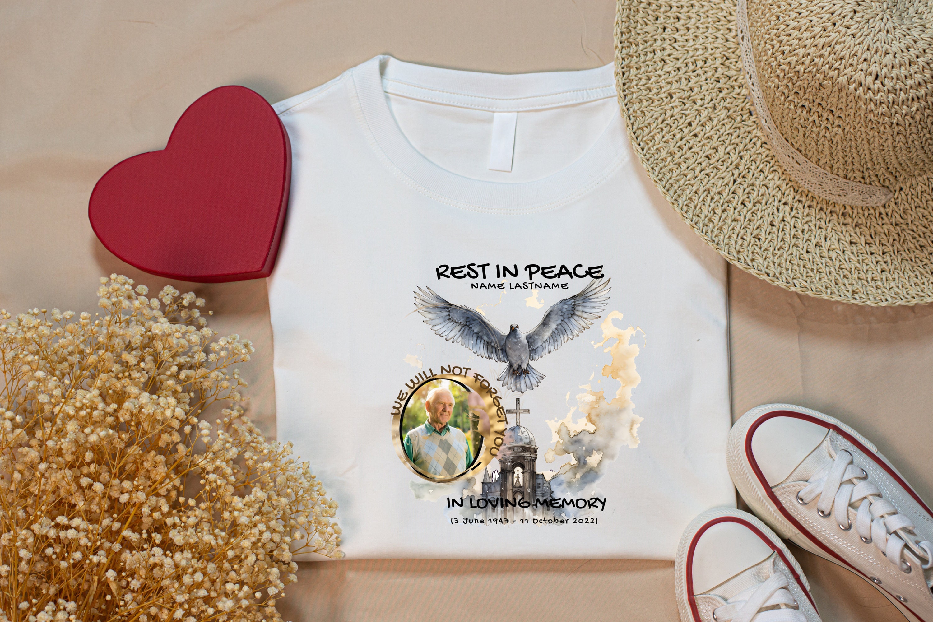 Custom Shirt, in Loving Memory, Custom Photo Shirt, Rest in Peace Shirt ...