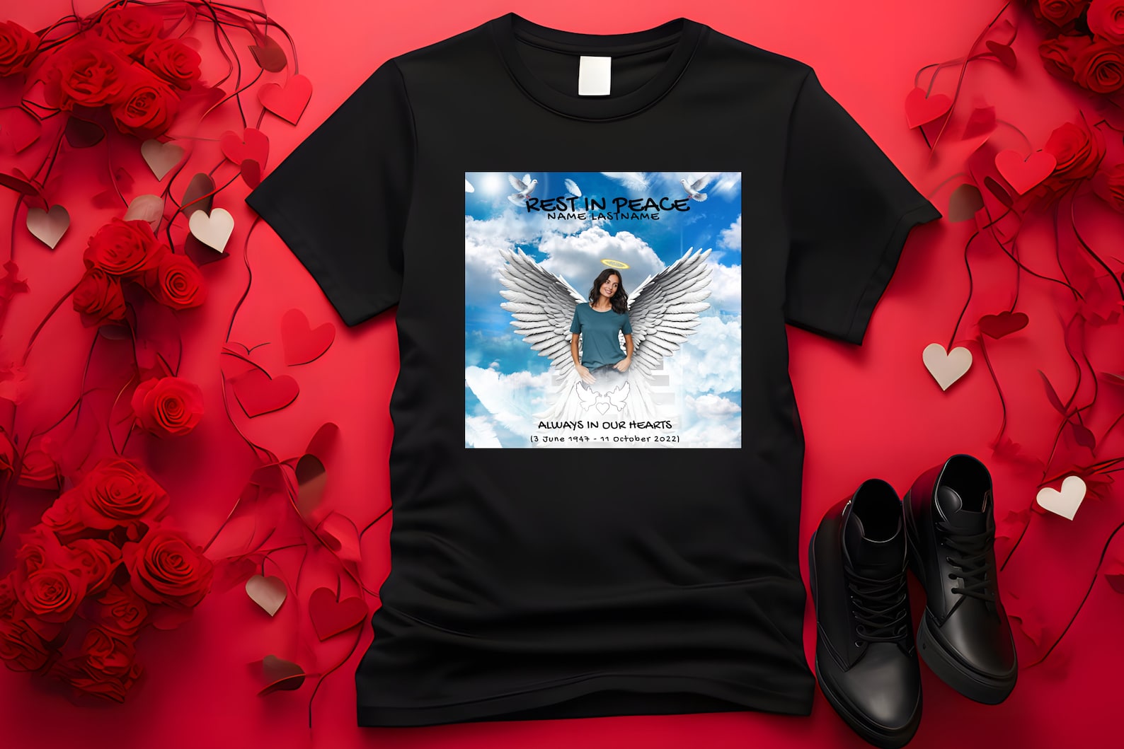 Custom Shirt, in Loving Memory, Custom Photo Shirt, Rest in Peace Shirt ...