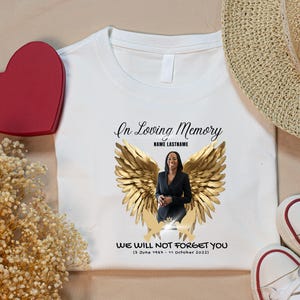 Custom Shirt, in Loving Memory, Custom Photo Shirt, Rest in Peace Shirt ...