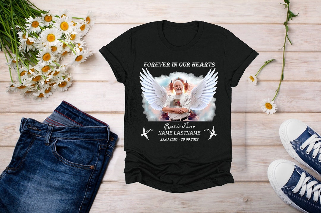 Custom Shirt, in Loving Memory, Custom Photo Shirt, Rest in Peace Shirt ...