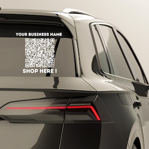 QR Code Follow Me Car Decal Social Media Sticker Personalized Vinyl ...