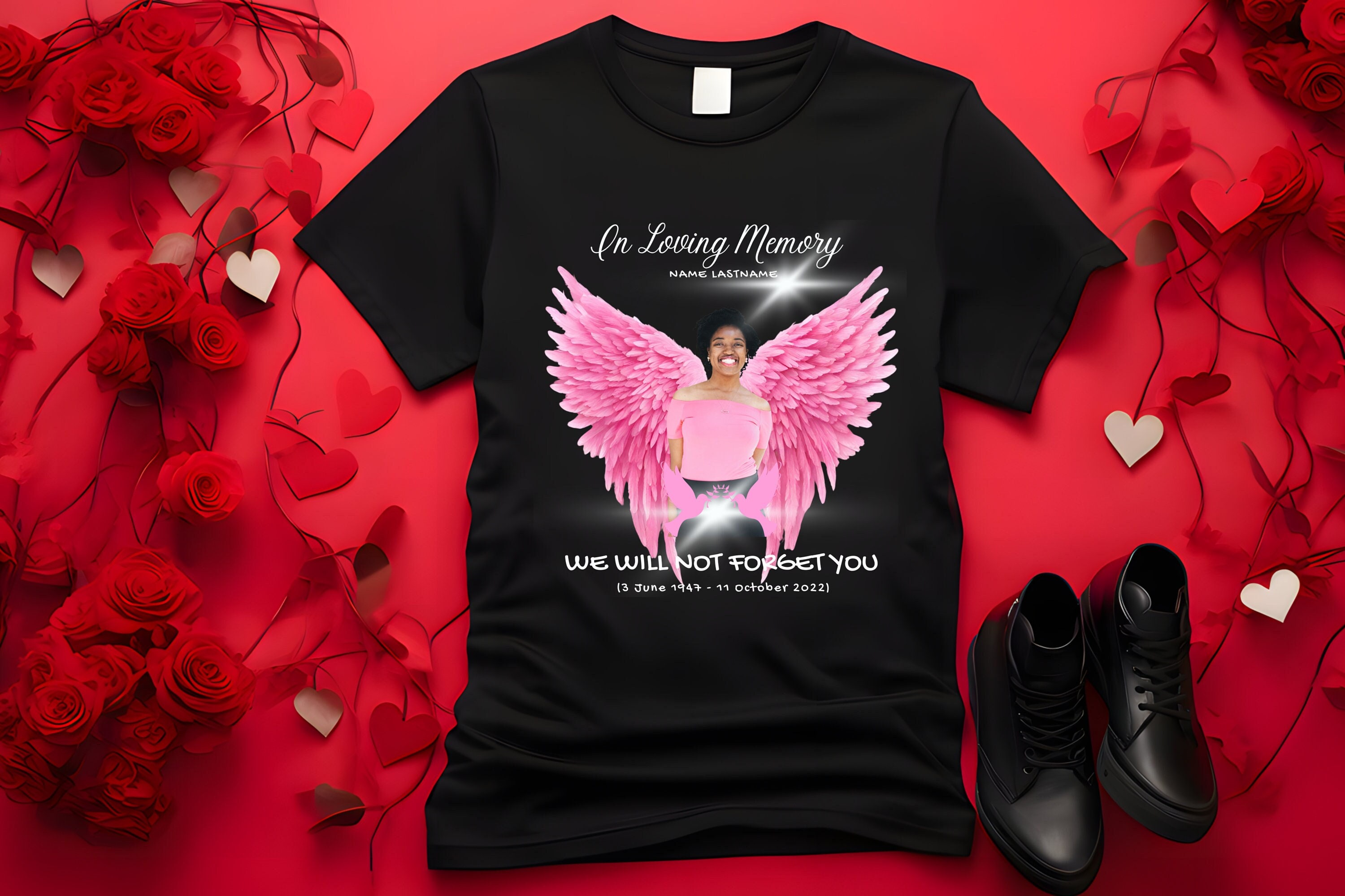 Custom Shirt, in Loving Memory, Custom Photo Shirt, Rest in Peace Shirt ...