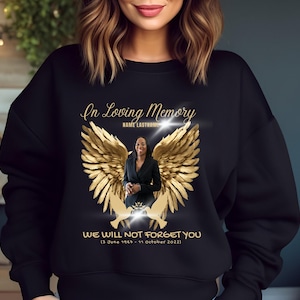 Custom Sweatshirt, in Loving Memory, Custom Photo Sweatshirt ...