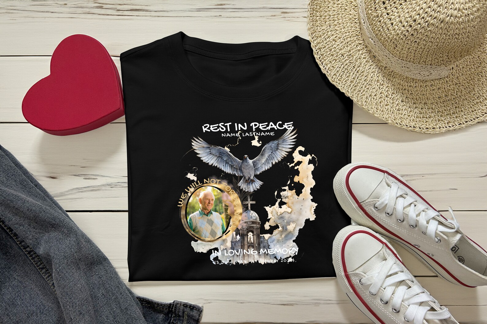 Custom Shirt, in Loving Memory, Custom Photo Shirt, Rest in Peace Shirt ...