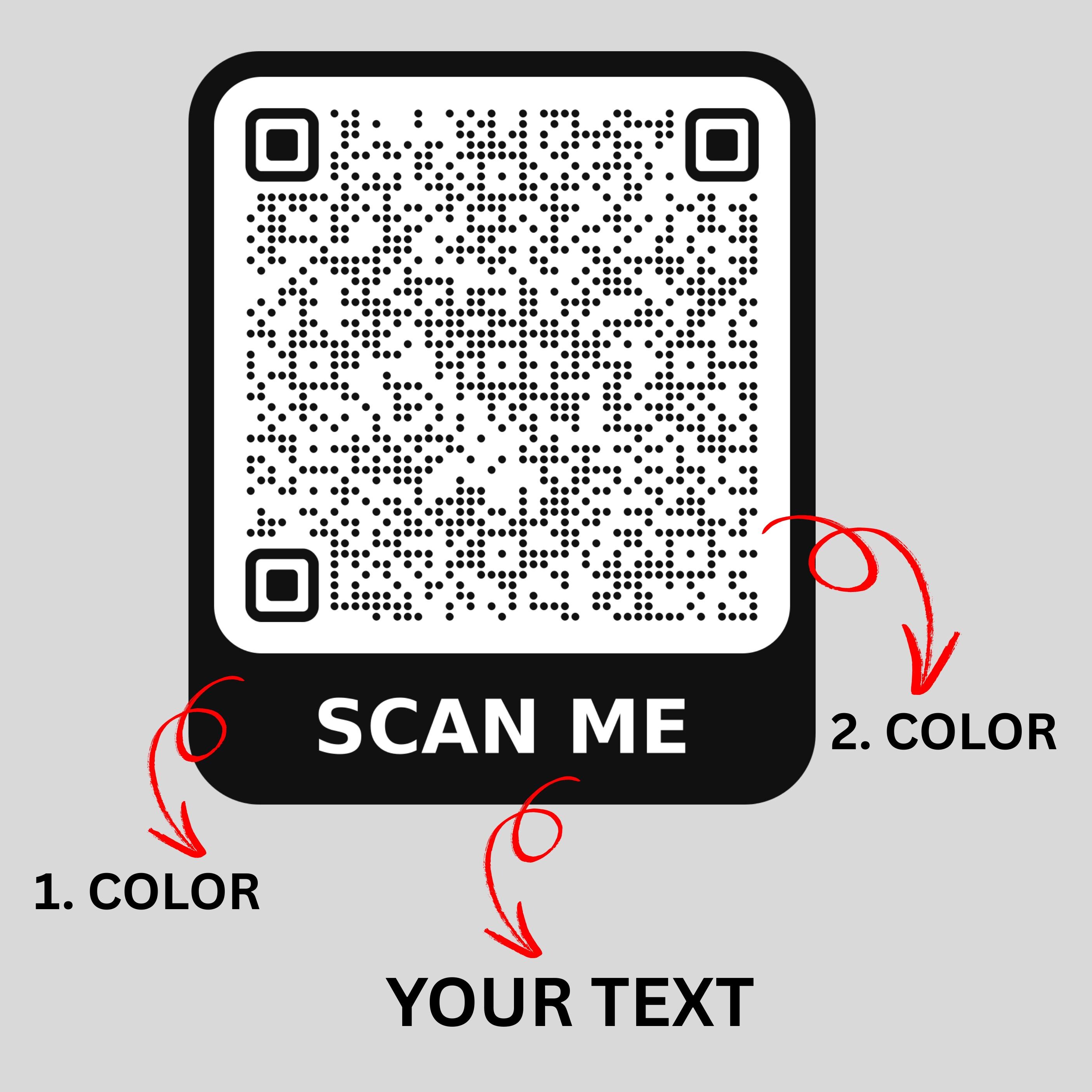 Custom QR Code Business Logo Car Decal: Waterproof Vinyl Window Sticker ...
