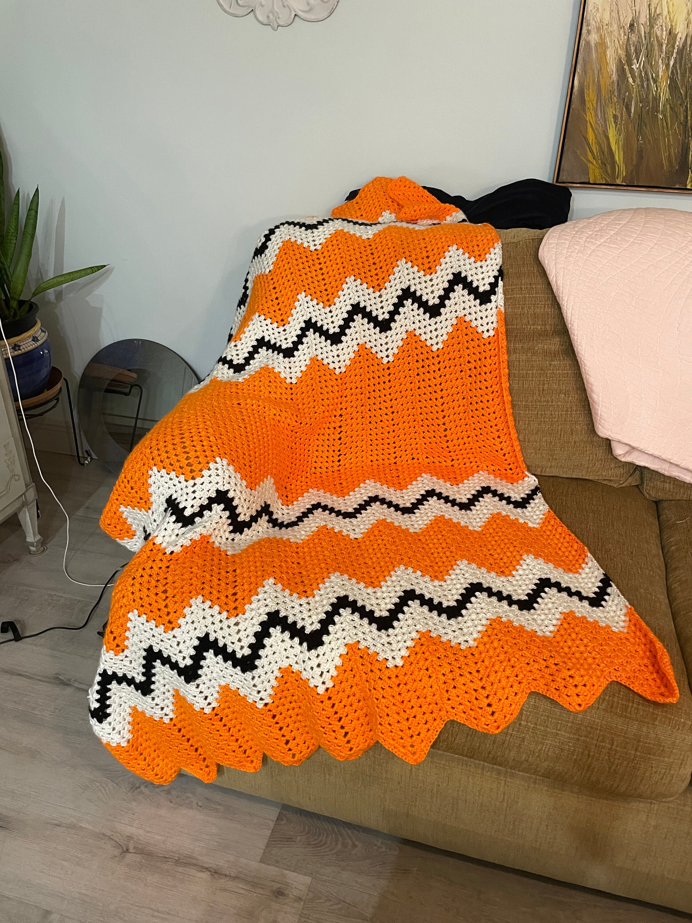 Philadelphia Flyers Inspired Crochet Blanket - Etsy
