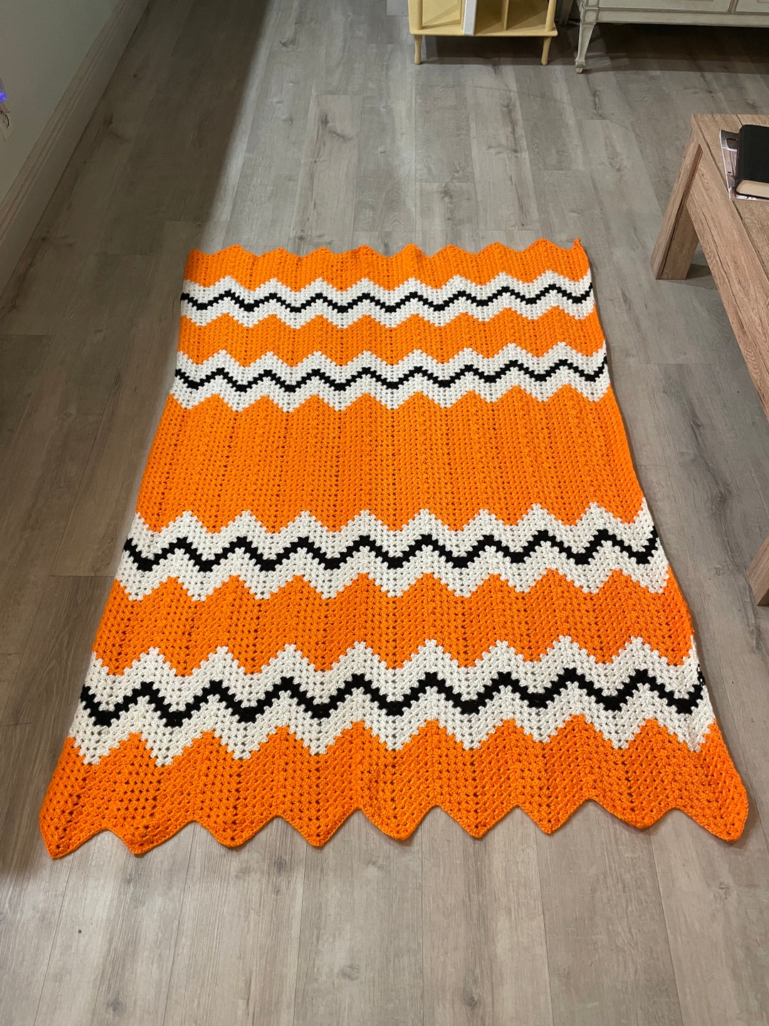 Philadelphia Flyers Inspired Crochet Blanket - Etsy