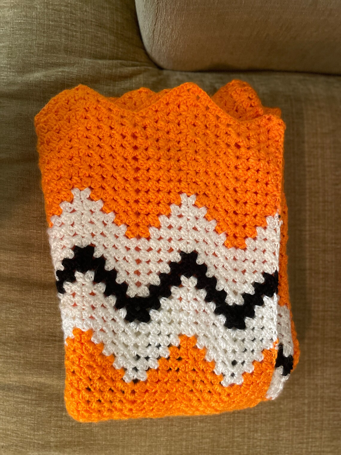 Philadelphia Flyers Inspired Crochet Blanket - Etsy