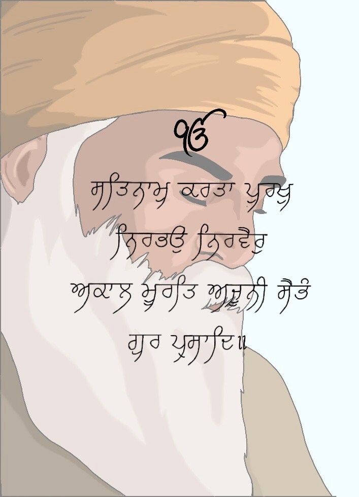 Guru Nanak Dev Ji and Mool Mantra - Etsy Canada