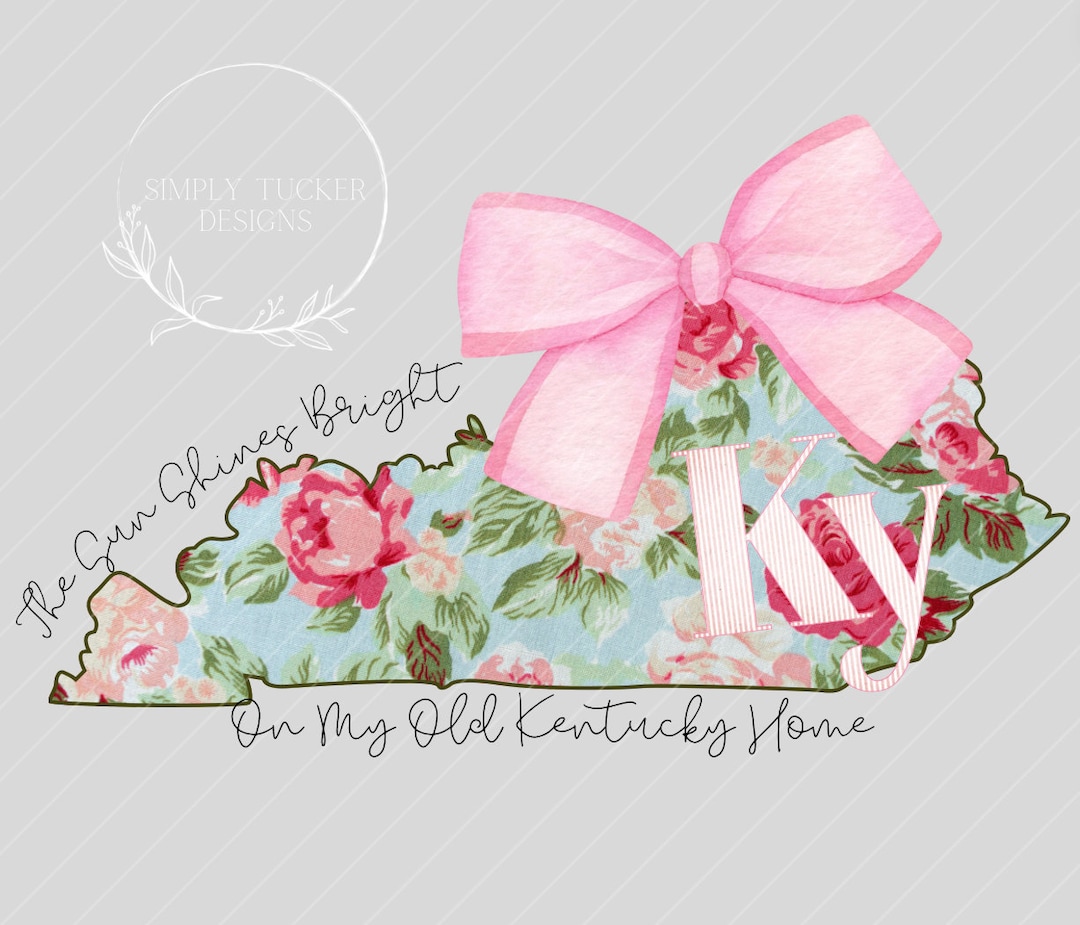 Kentucky Home PNG Pink Bow Kentucky Design the Sun Shines Bright on My ...