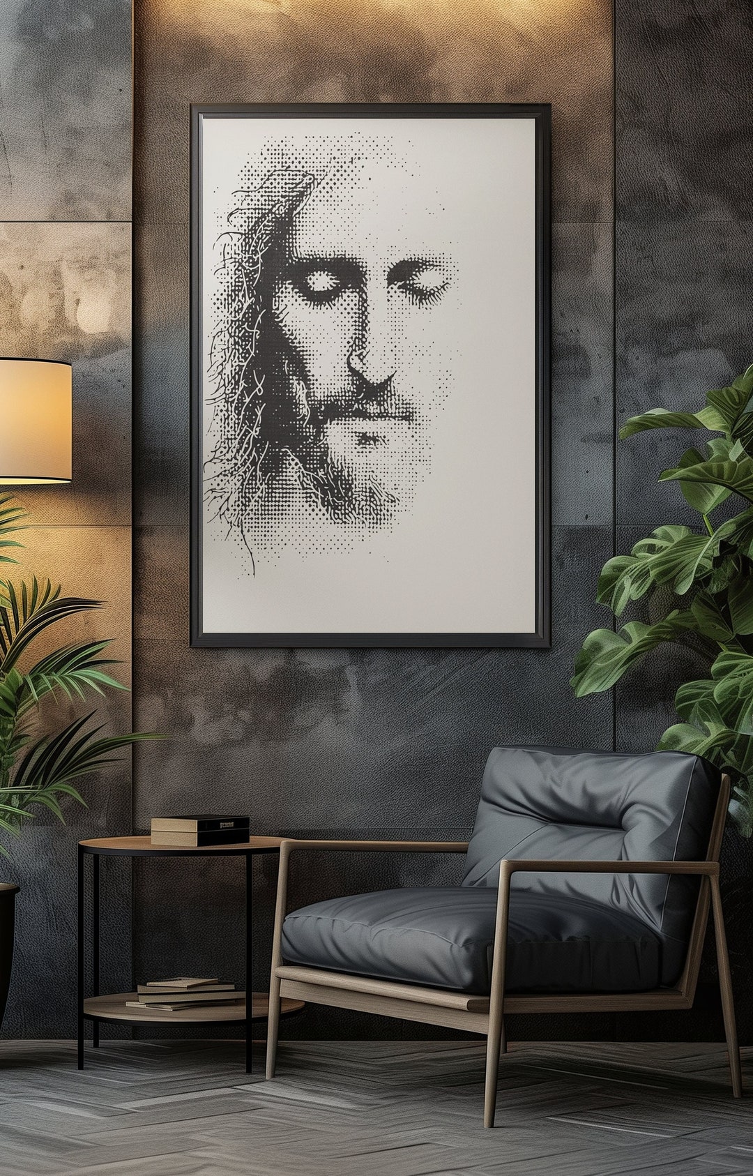 Jesus Poster, Jesus Framed Portrait, Jesus Wall Art, Religious Wall ...