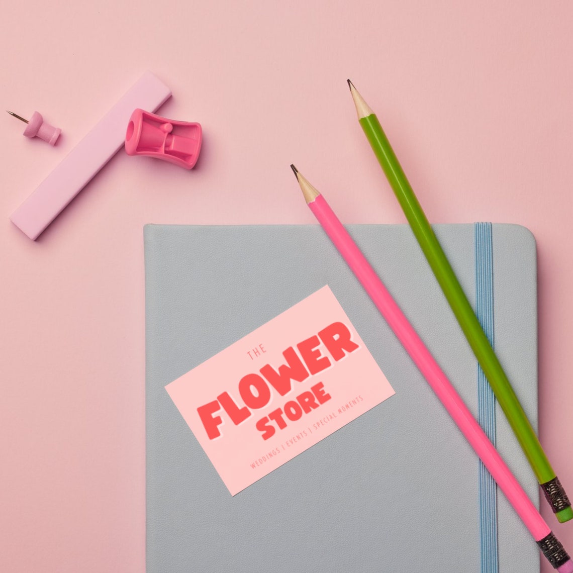 Pink and Red Business Card Template Retro DIY Design Editable Fun Small ...