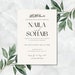 Simple Nikkah Invite Template Islamic Wedding Digital - Etsy