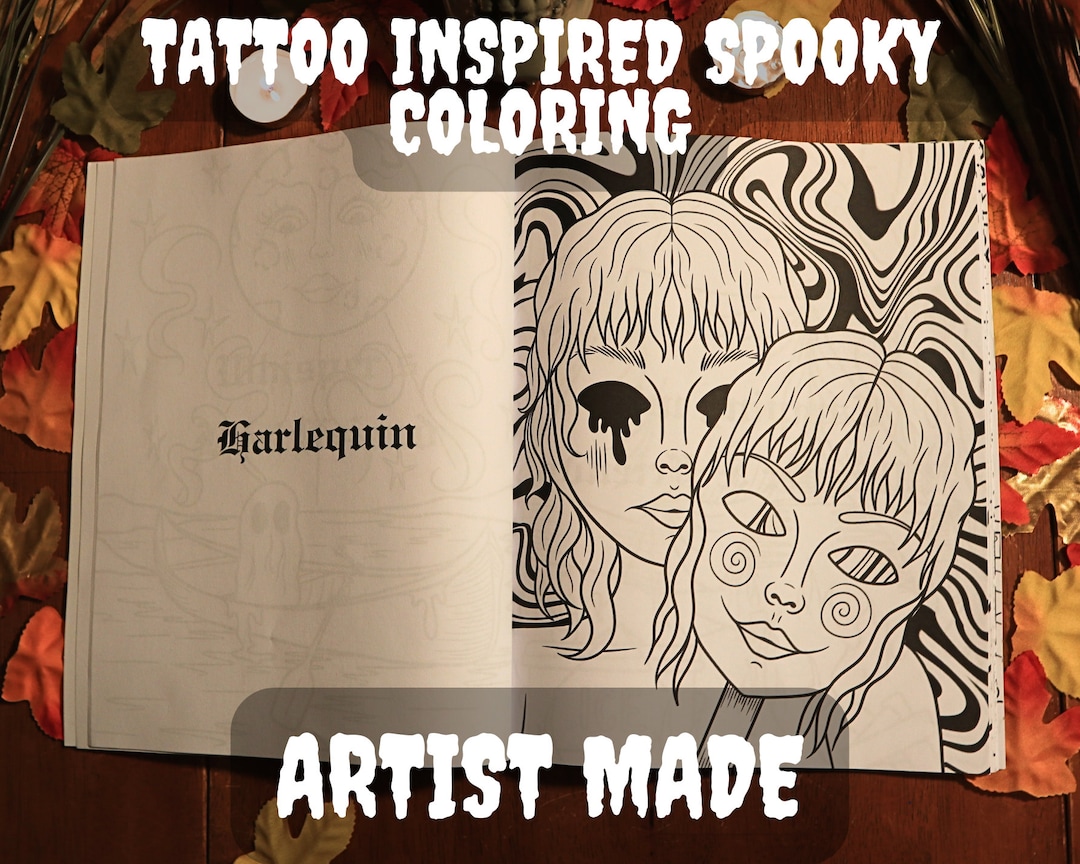 Boo Boulevard: the Spooky Coloring Book Experience - Etsy