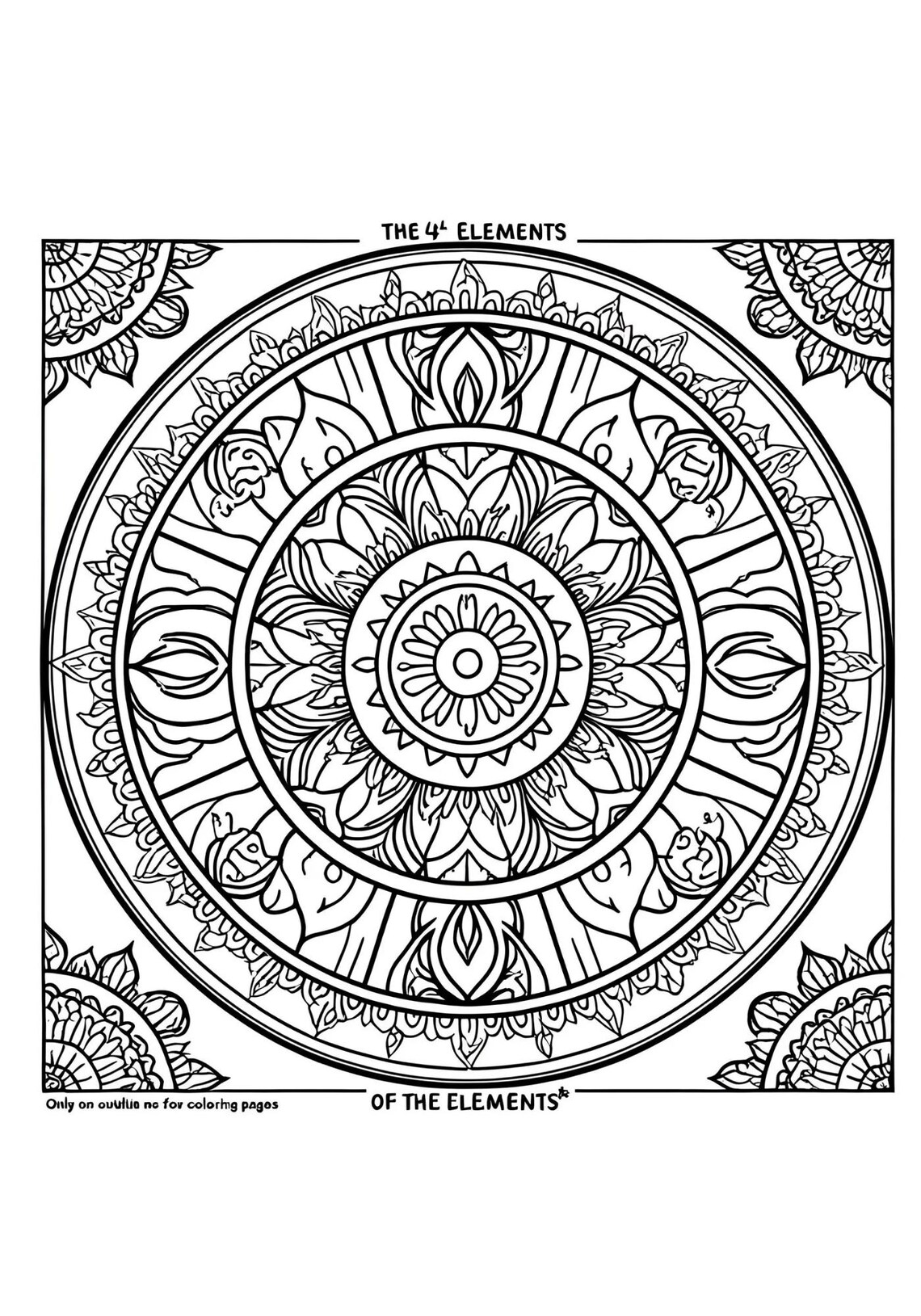 Mandala Style Coloring Pages - Etsy