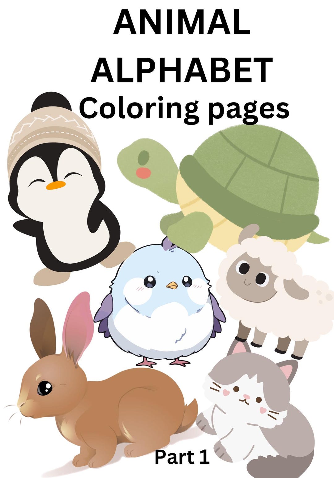 Animal Alphabet Colouring Book - Etsy