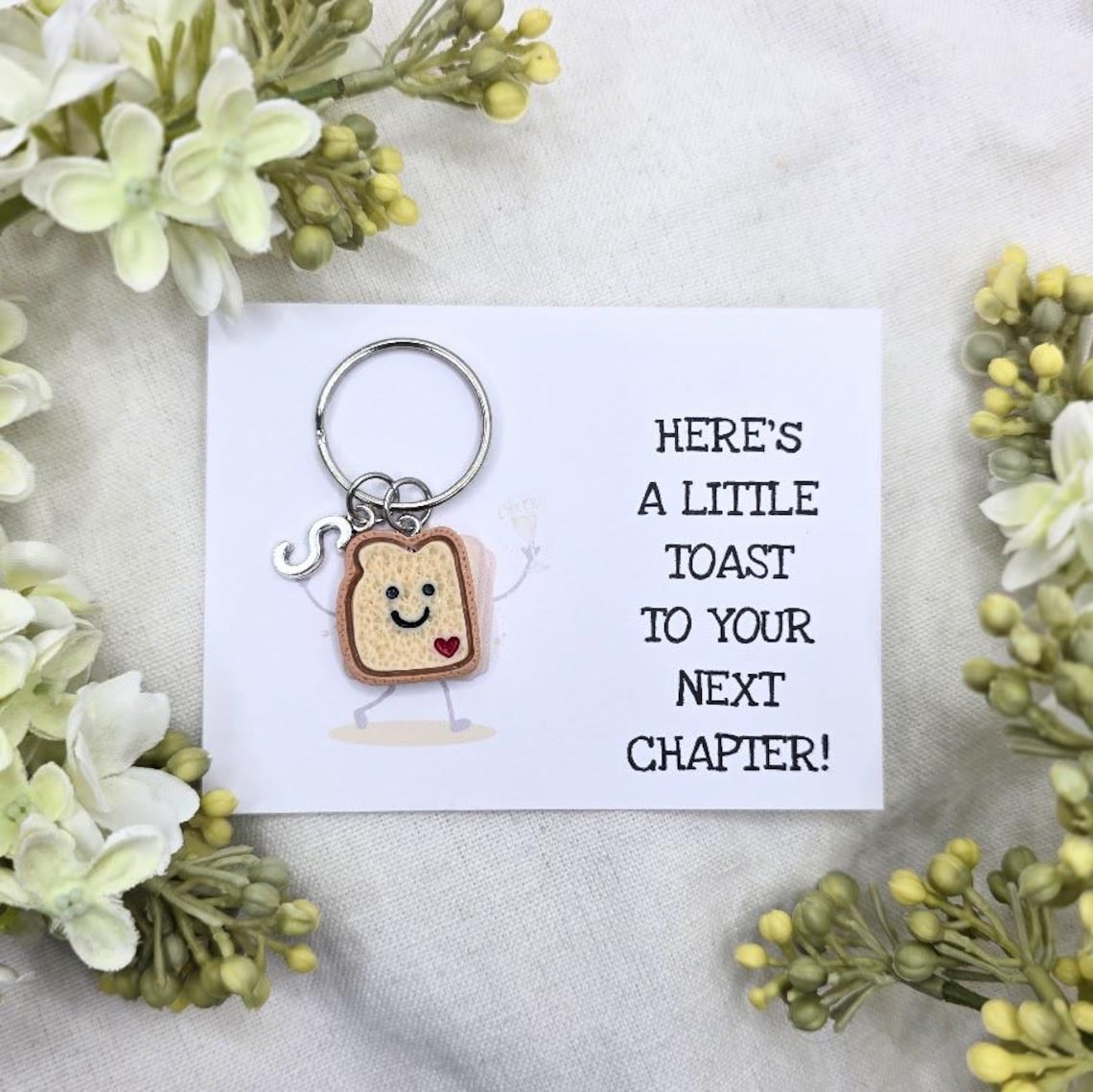 A Little Toast to Your Next Chapter Keyring Funny Gift New Job New ...