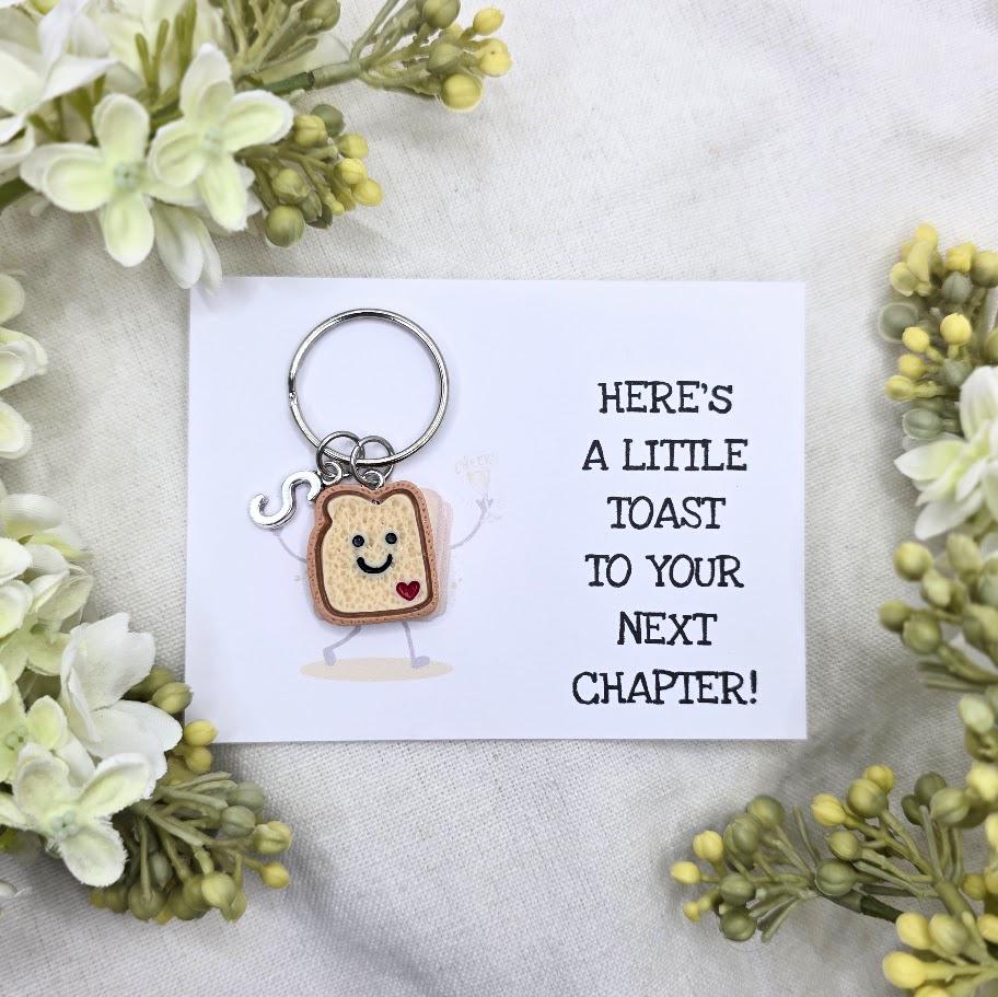 A Little Toast to Your Next Chapter Keyring Funny Gift New Job New ...