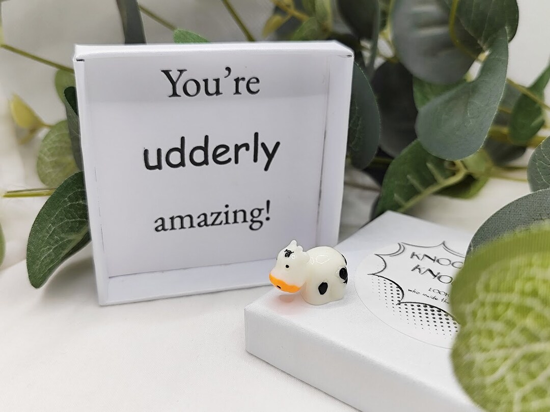 Cute Cow Gift Pocket Hug Cow Gift Novelty Gift Ideas Desk Buddy Small ...