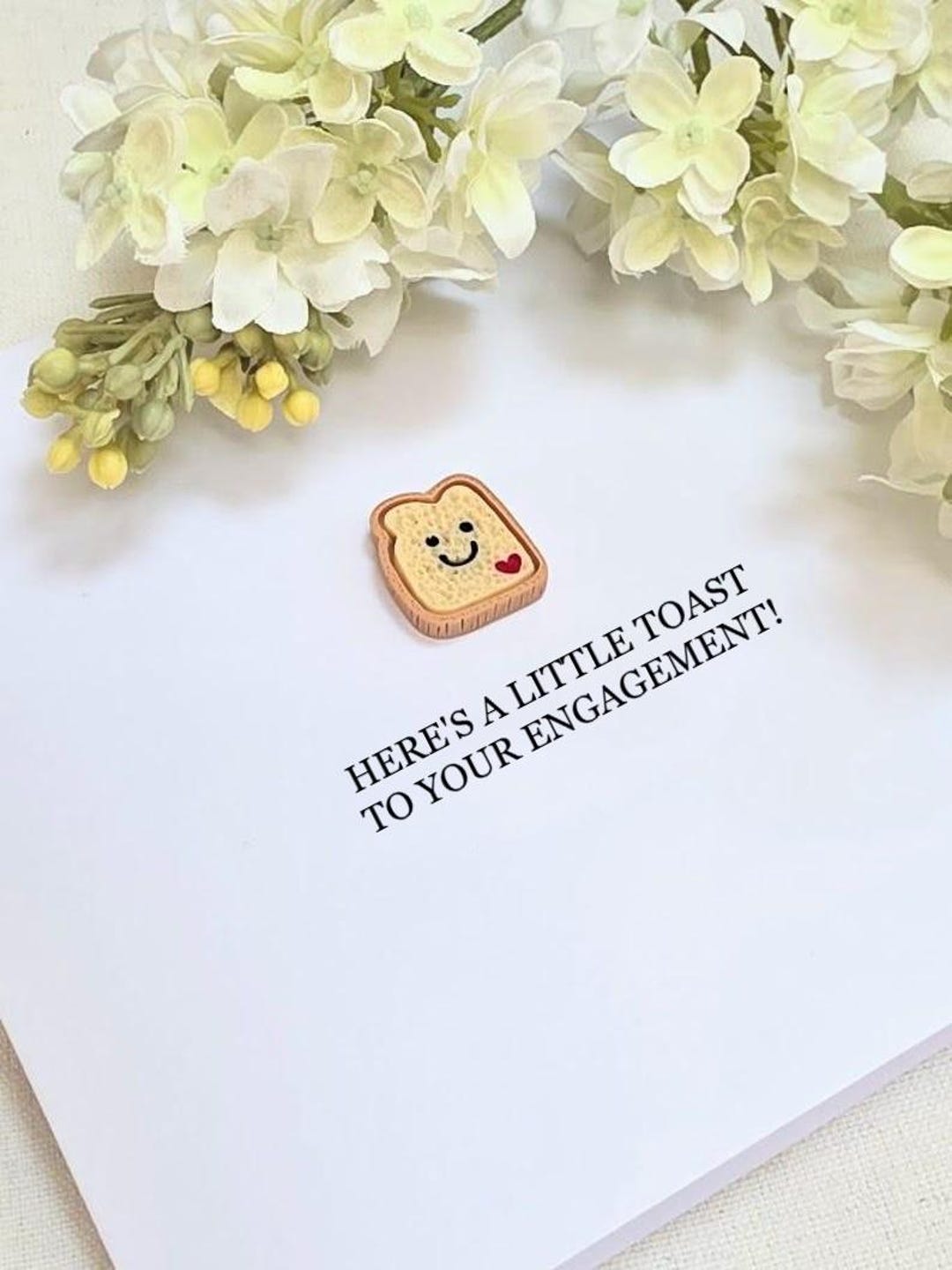 Engagement Card A Little Toast to Your Engagement Funny Gift Engagement ...
