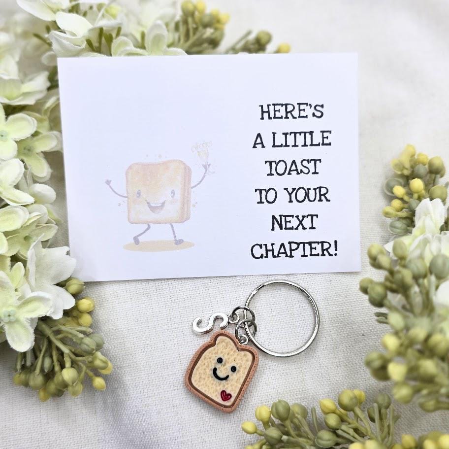 A Little Toast to Your Next Chapter Keyring Funny Gift New Job New ...