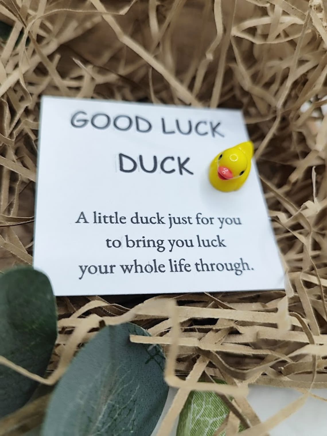 Good Luck Duck Good Luck Gift Cute Duck Gift Desk Buddy Cute Little ...