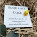 Good Luck Duck Good Luck Gift Cute Duck Gift Desk Buddy Cute Little ...