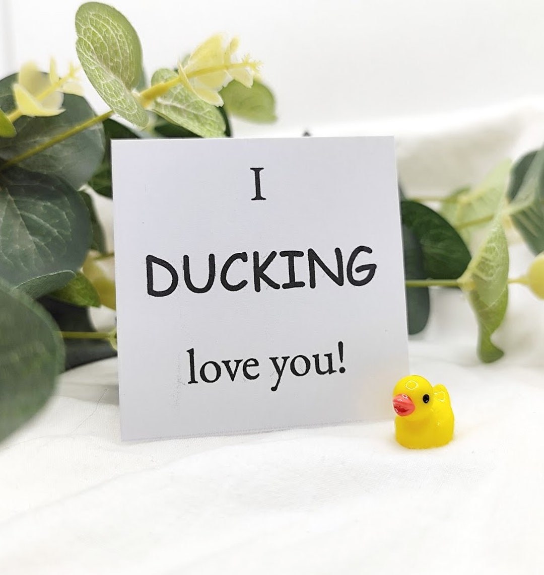 I Love You Duck Love Duck Cute Duck Gift Desk Buddy Cute Little Duck ...