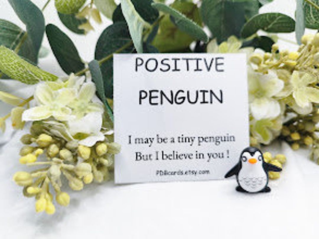 Positive Penguin Gift Desk Buddy Cute Little Penguin Pocket Hug Frog ...